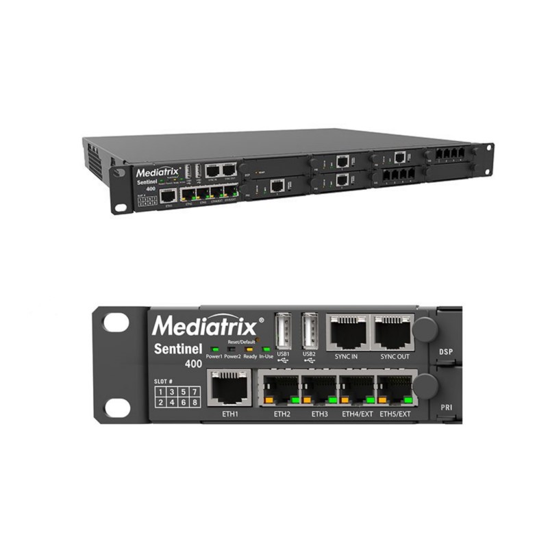 Mediatrix Sentinel 400 (Model S) with 2x 1E1/T1 and to SBC Licenses ...