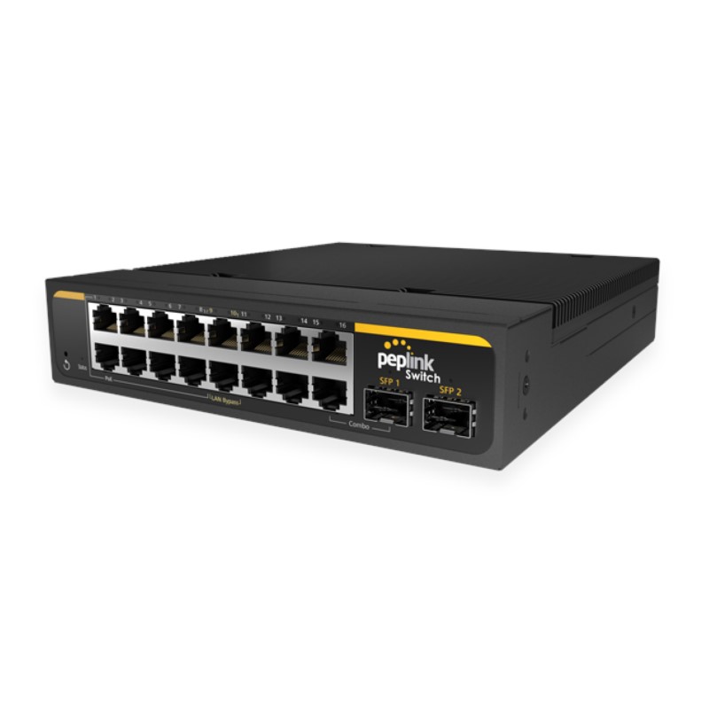 Peplink SD Switch 16-Port Rugged - PSW-16-240W-RUG - 888VoIP