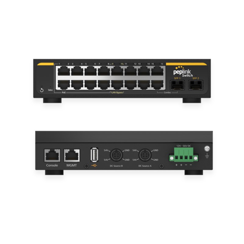 Peplink SD Switch 16-Port Rugged - PSW-16-240W-RUG - 888VoIP
