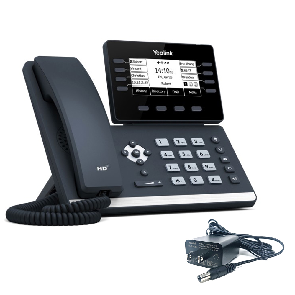 Yealink SIP-T53W with PSU - 1301087 - 888VoIP