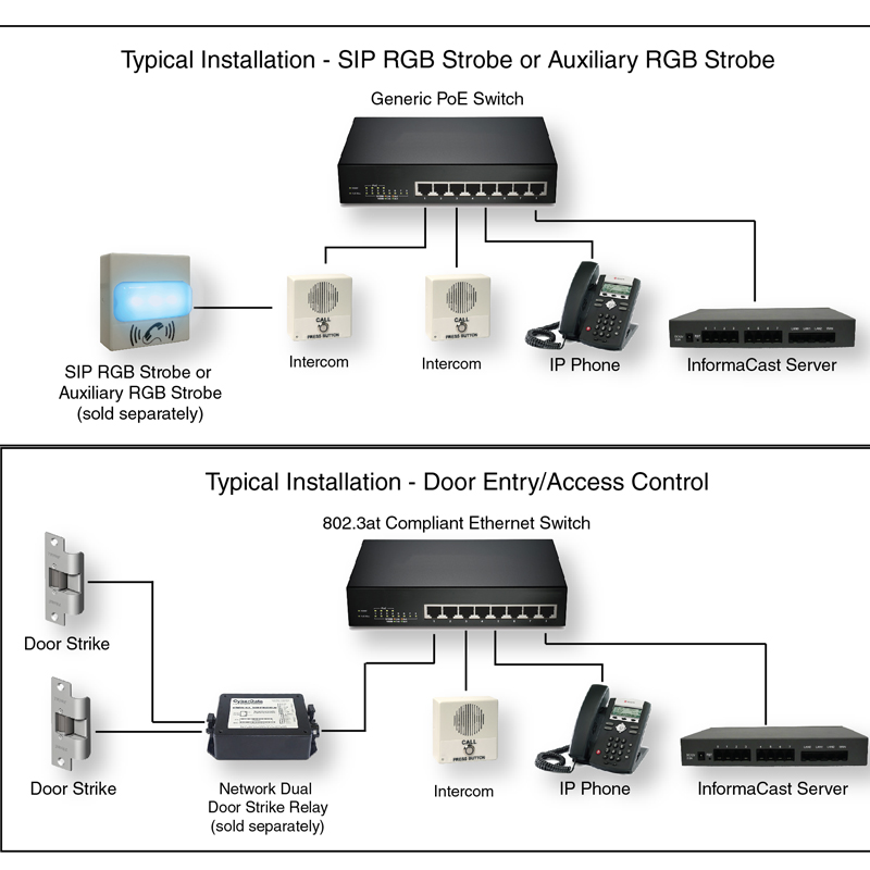 CyberData 011305 InformaCast Enabled Indoor Intercom - 888VoIP