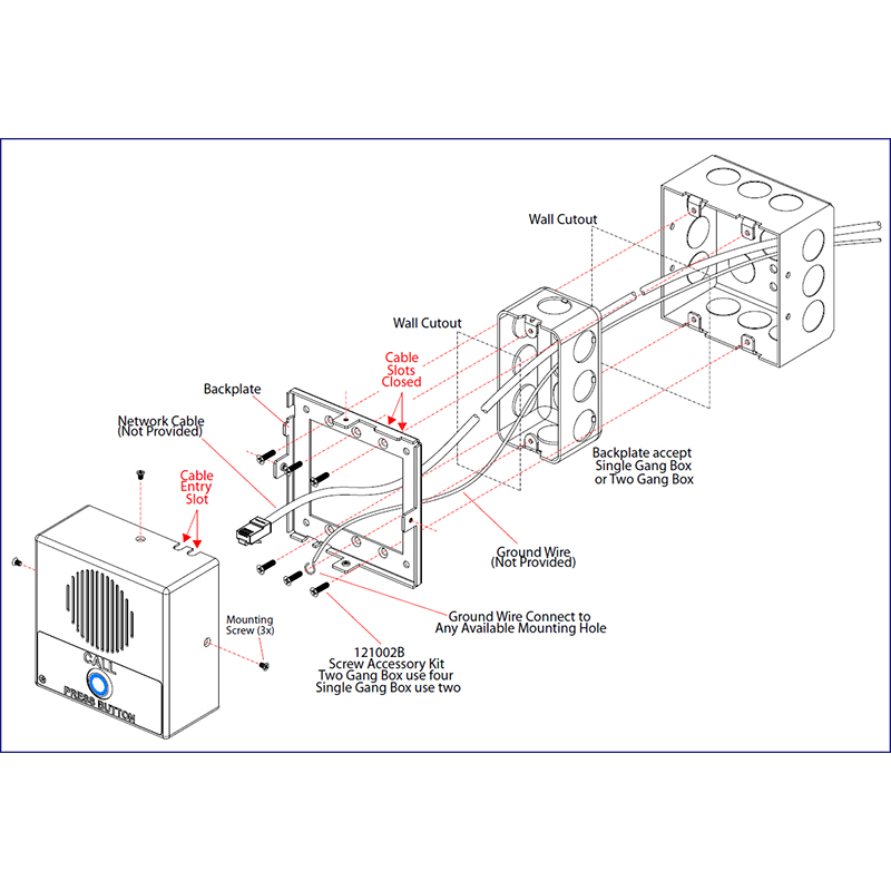 CyberData 011305 InformaCast Enabled Indoor Intercom - 888VoIP
