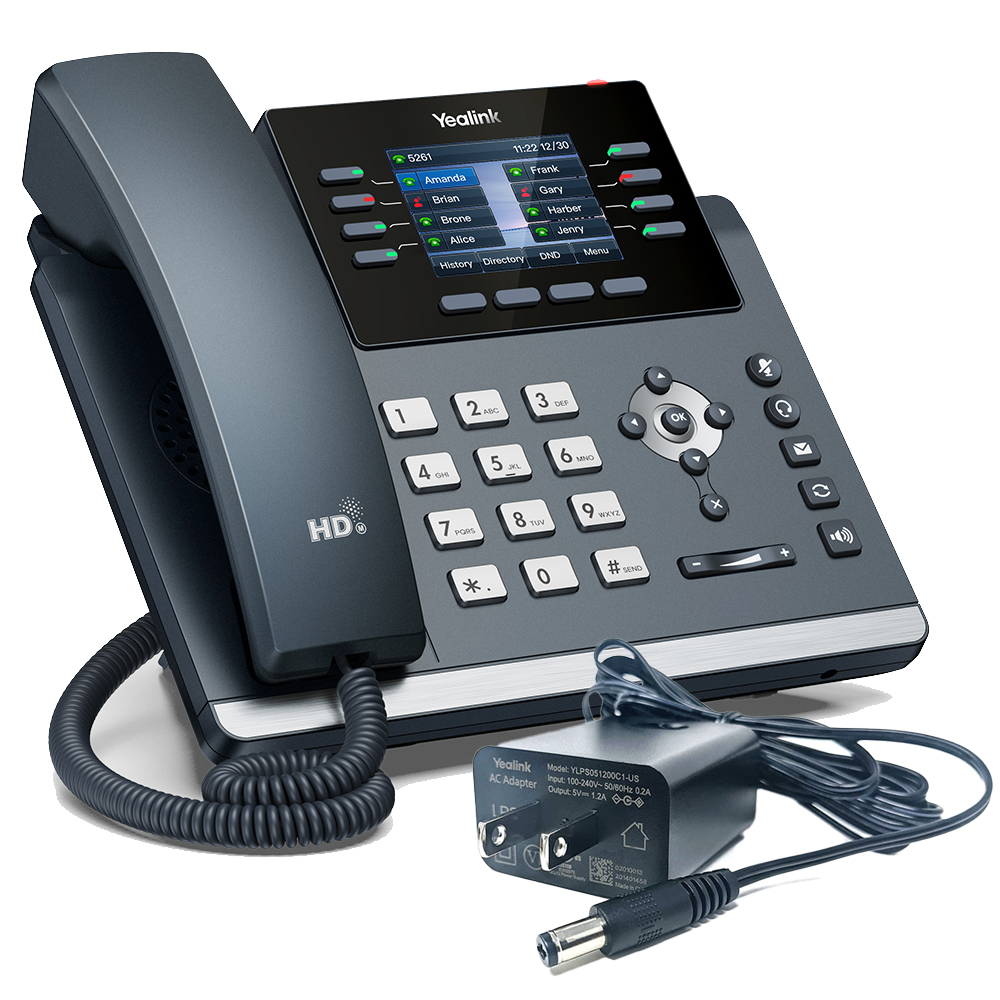 Yealink SIP-T44U with PSU - 1301214 - 888VoIP