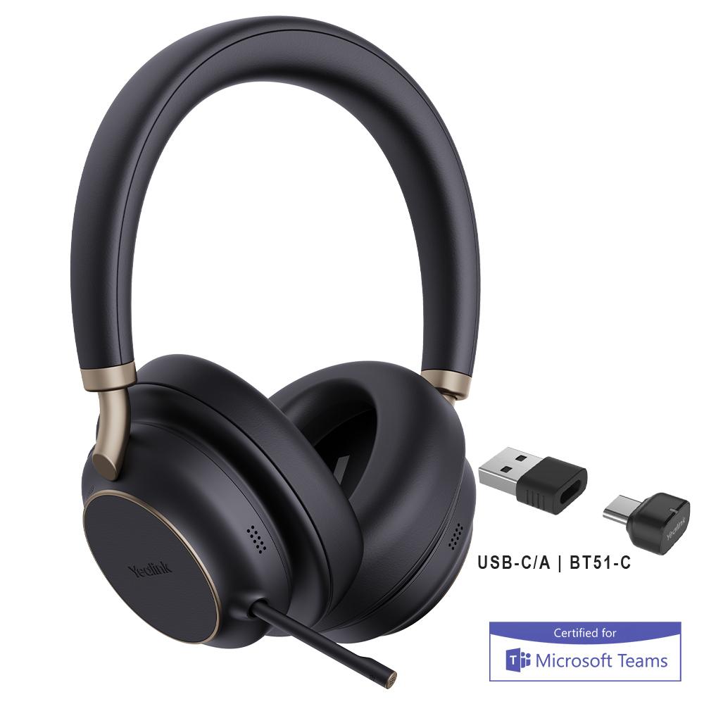 Yealink BH76 Plus with Charging Stand Teams Black USB-C/A - 1208699 ...