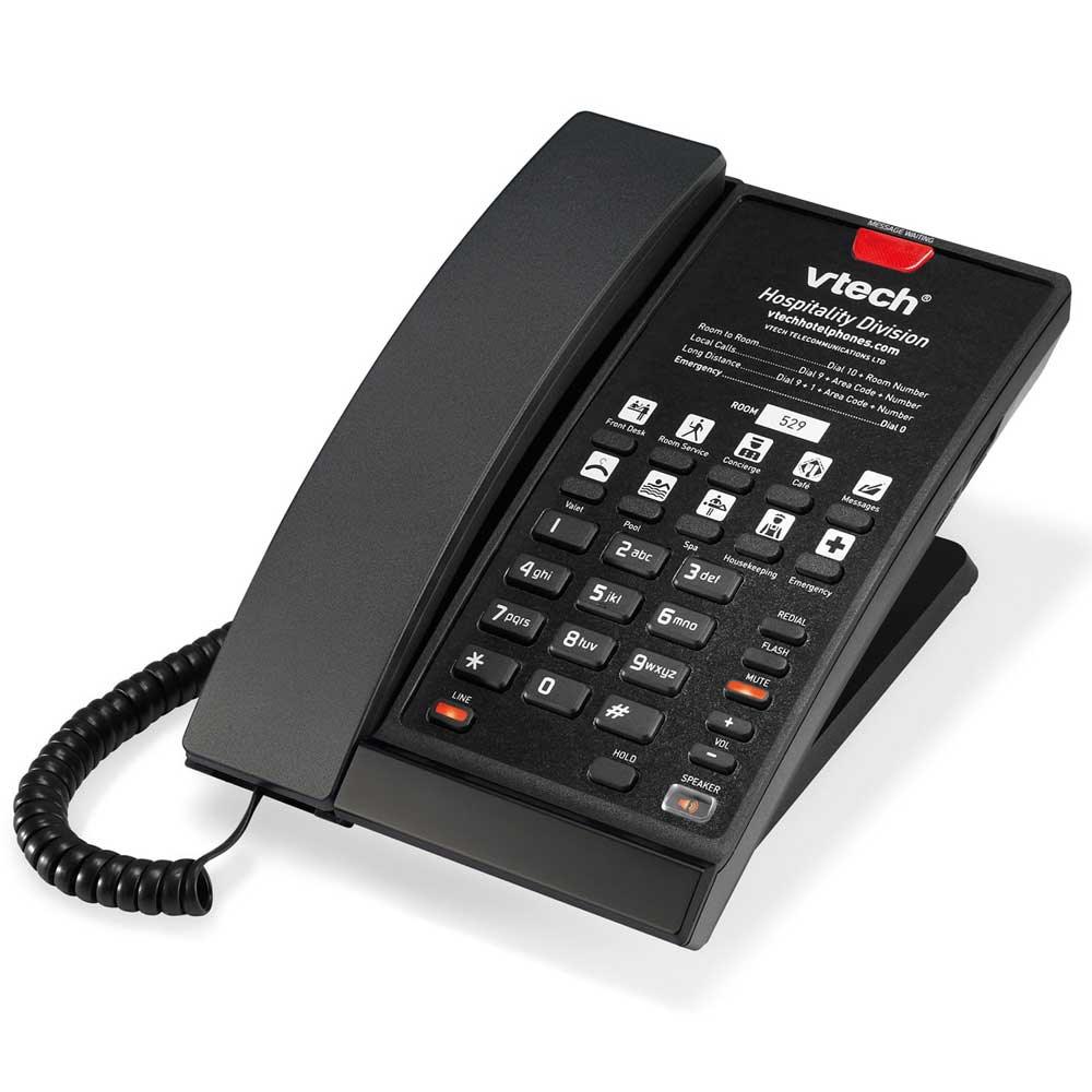 VTech Hospitality CTM-S2212 Matte Black - 80-H0G7-13-000 SIP Hotel ...