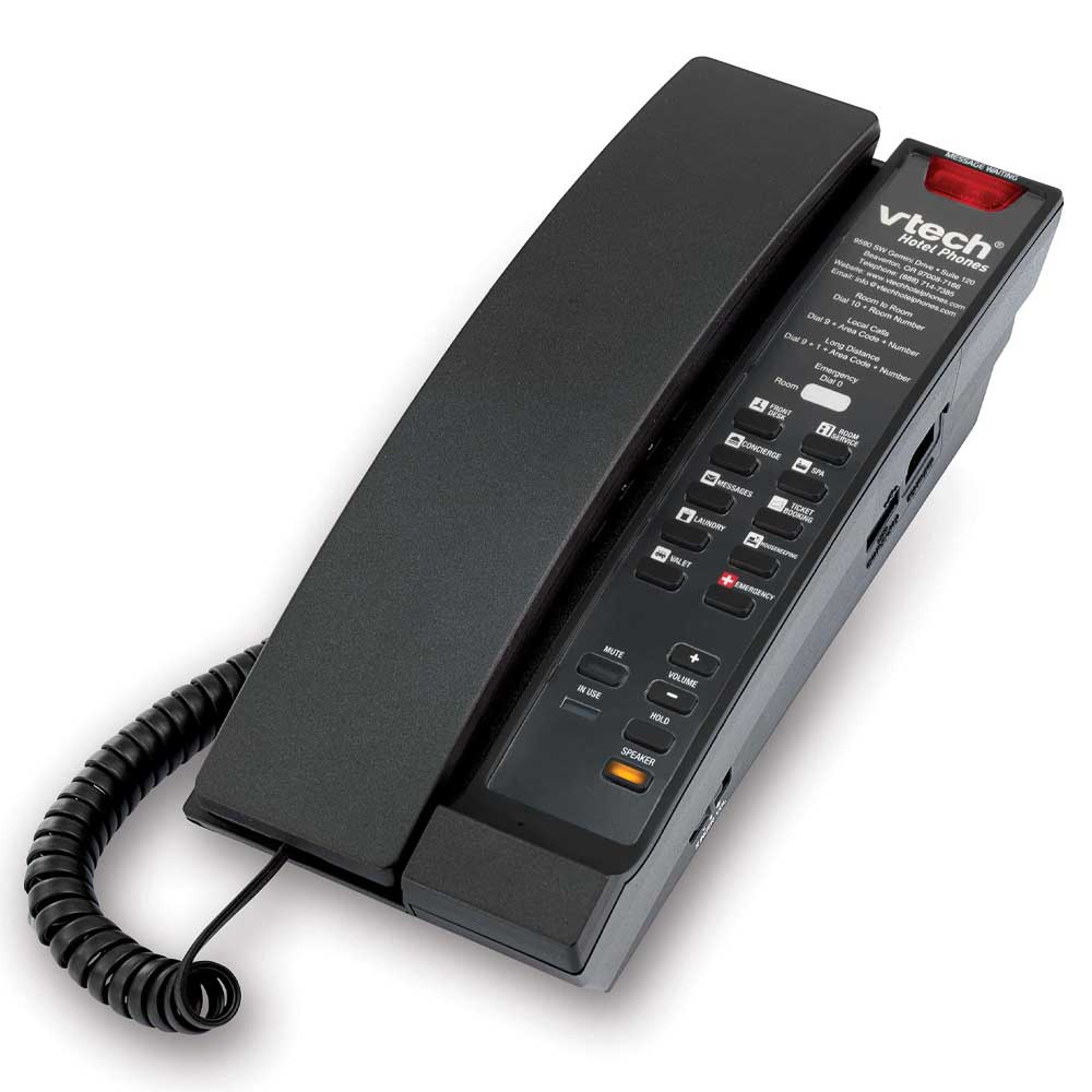 VTech Hospitality CTM-S2213 Matte Black - 80-H0G8-13-000 SIP Hotel ...