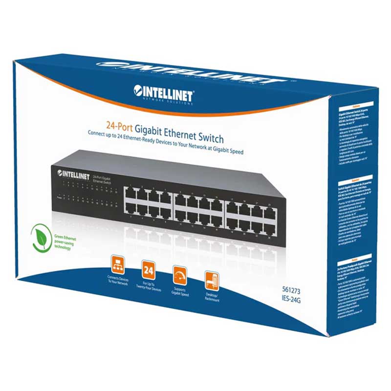 Intellinet IES-24G 24-Port Gigabit Ethernet Switch - 561273 - 888VoIP