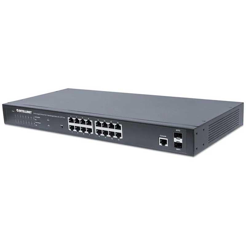 Intellinet IPS-16GM02-220W 16-Port Gigabit Ethernet PoE+ Web-Managed ...