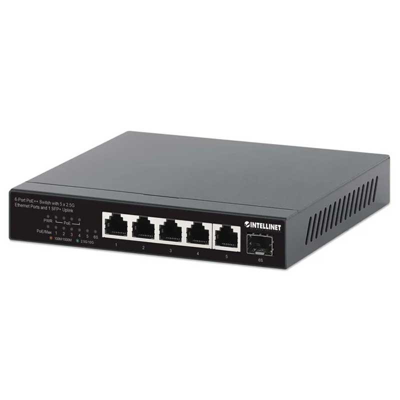 Intellinet IPS-05-2.5G01-70W 6-Port PoE++ Switch - 562133 - 888VoIP