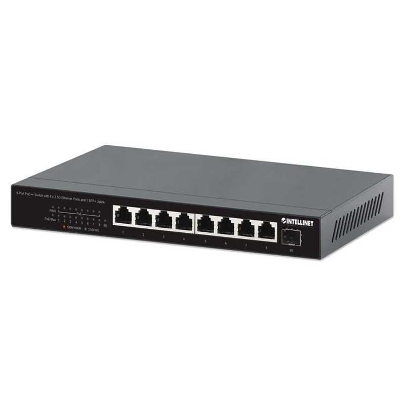 Intellinet IPS-08-2.5G01-100W 9-Port PoE++ Switch - 562140 - 888VoIP