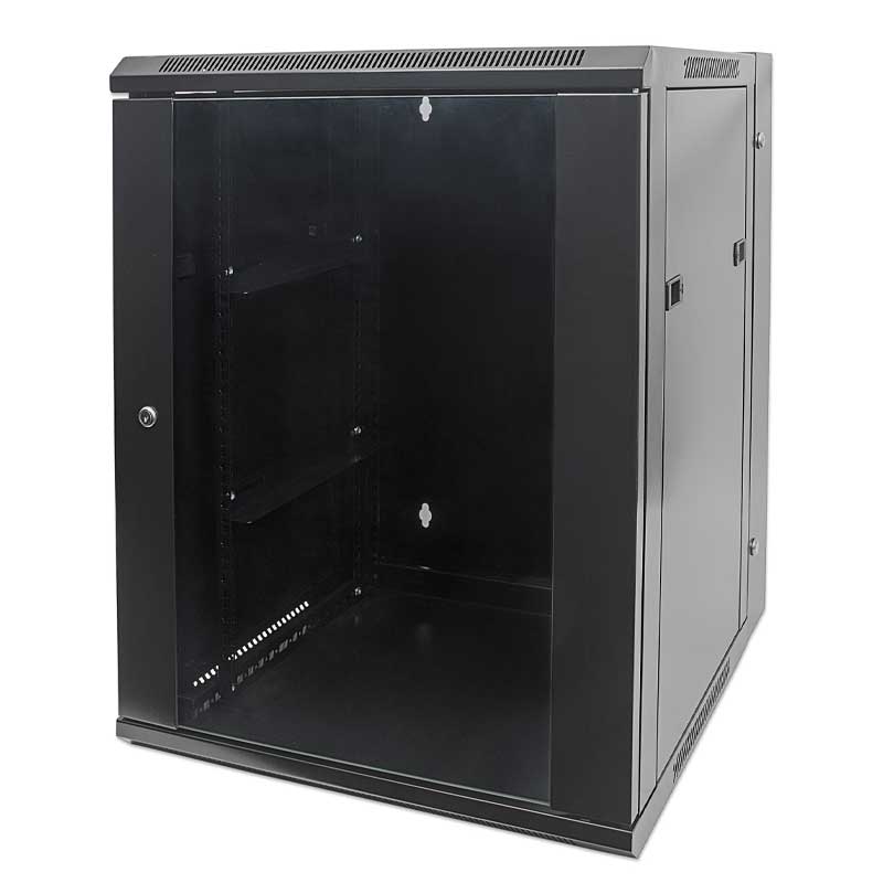 Intellinet 19 in. Double Section Wallmount Cabinet - 711845 - 888VoIP