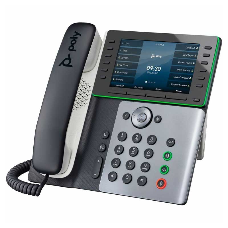 HP Poly Edge E550 IP Phone and PoE-enabled w/PSU - 89B57AA - 888VoIP