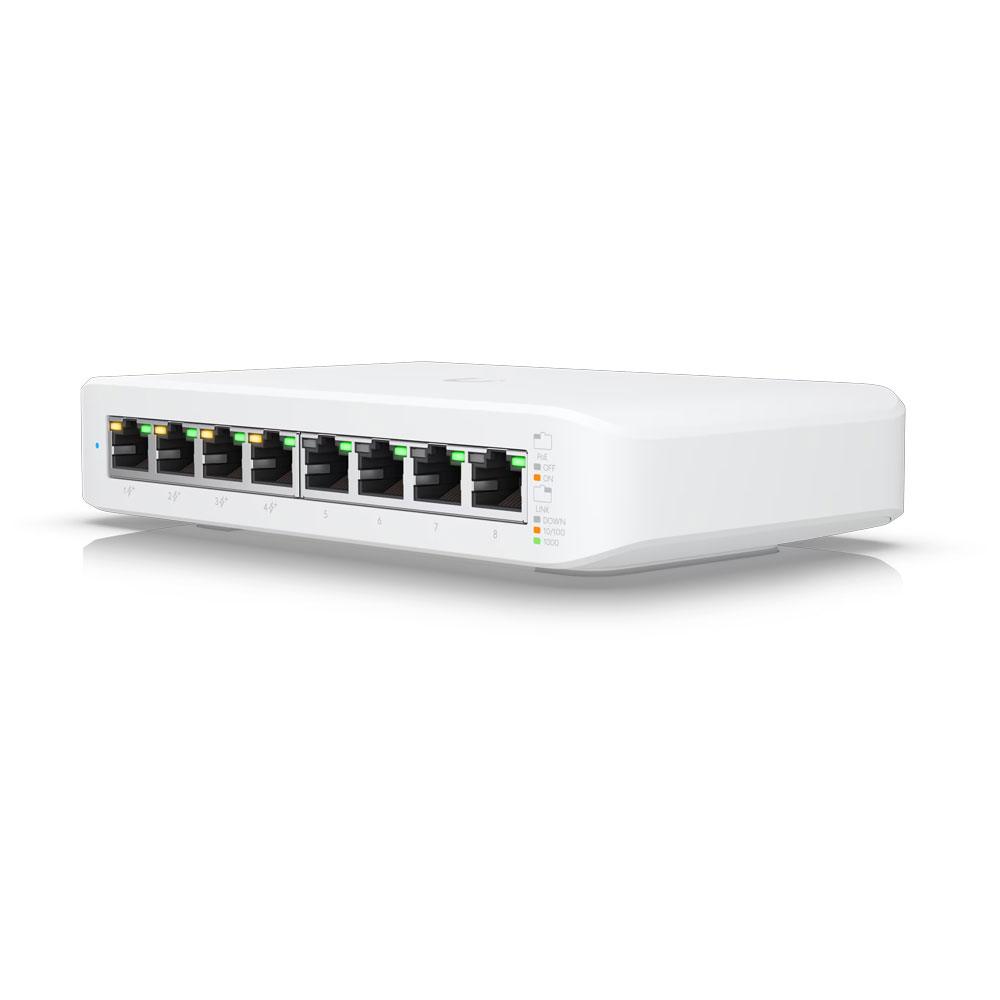 Ubiquiti Lite 8 PoE Switch - USW-LITE-8-POE - 888VoIP